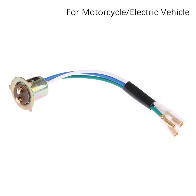 Headlight-Bulb-Socket-Lamp-Holder-Ignitor-Wire-Motorcycle-Electric ...