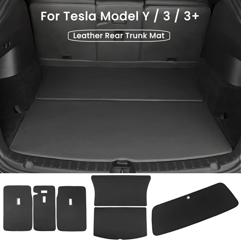 For-Tesla-Model-Y-Model-3-Highland-2017-2024-Trunk-Mat-Rear-Seat-Back ...