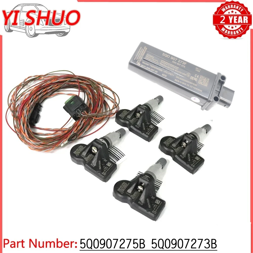 Car TPMS Tire Pressure Sensor Monitoring System 5Q0907273B 5Q0907275B ...