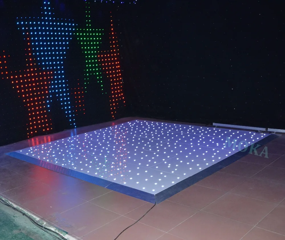 16X16-ft-White-RGB-DMX-Stage-Lighting-led-dance-floor-Portable-Led ...