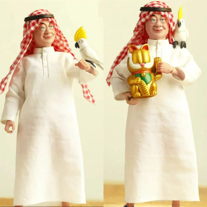 In-Stock-BOBTOYS-1-12-Scale-CJH013-Cute-Little-Fat-Red-Checkered-Turban ...