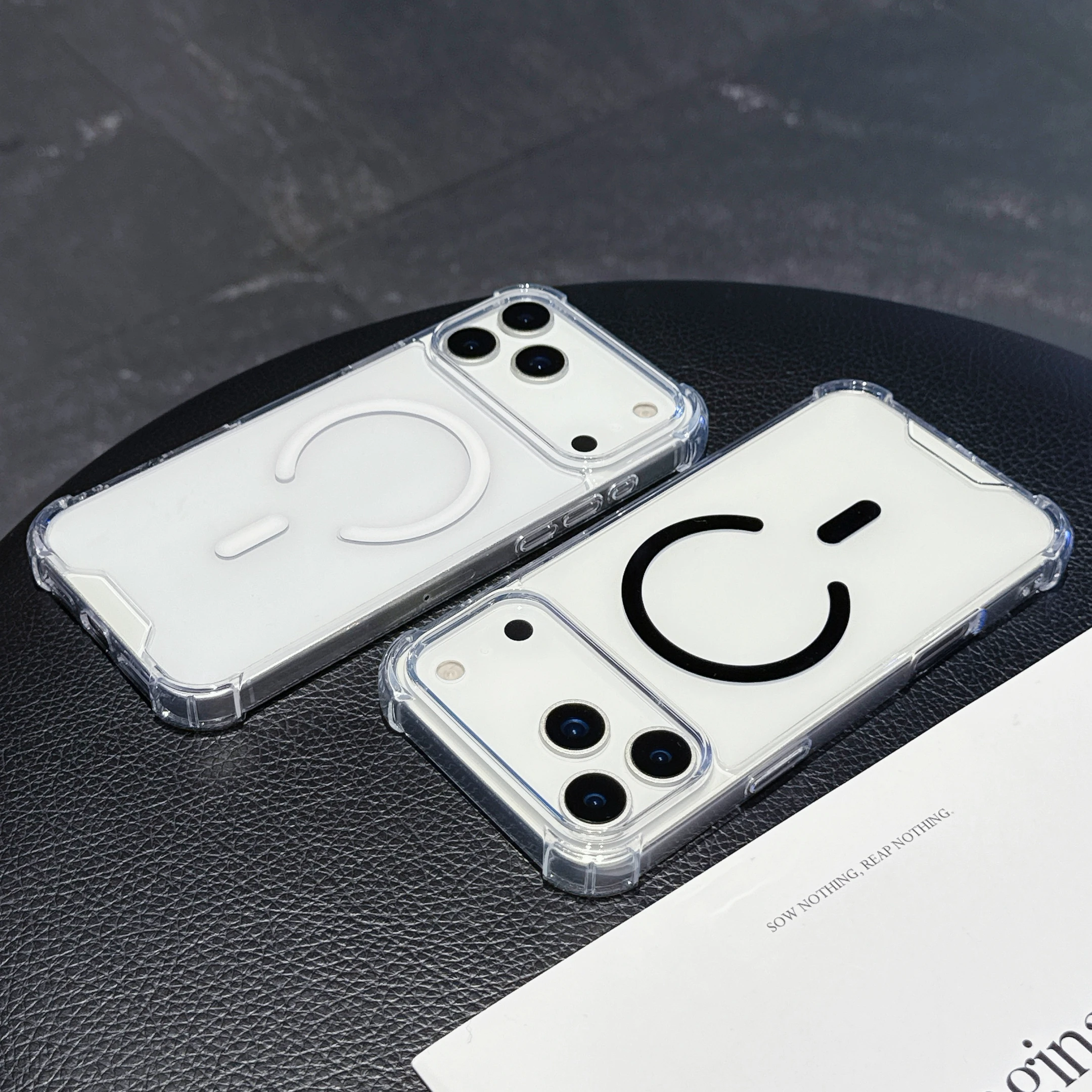 Original Clear Magnetic Phone Case for IPhone 17 Air 16 15 14 Plus 13 ...