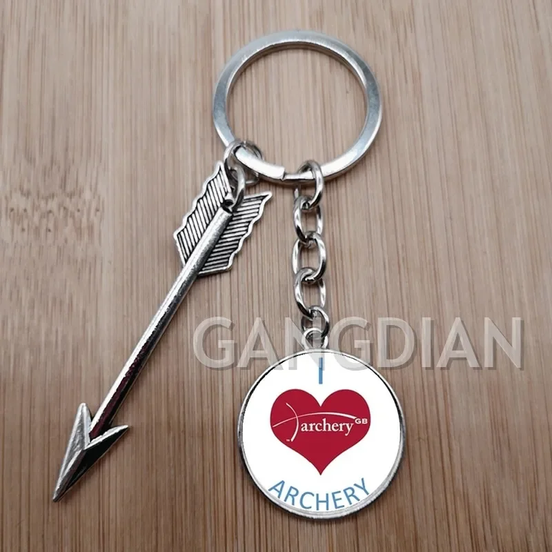 Keep-calm-and-I-love-archery-keychain-fashion-glass-cabochon-men-and ...