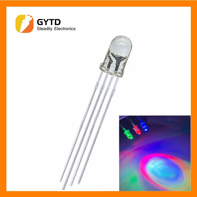 50pcs-F3-3MM-Round-Clear-Fog-Two-Color-Common-Anode-Cathode-LED-Red ...