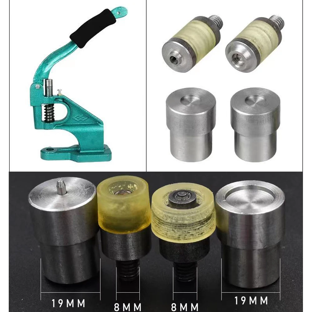 Hand Punch Press Machine Metal Mold For Snap Buttons Double Cap Rivets ...