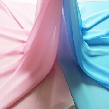 3/5/10m Ombre Sheer Fabric See Through Gradient Coloured 100D Silky ...