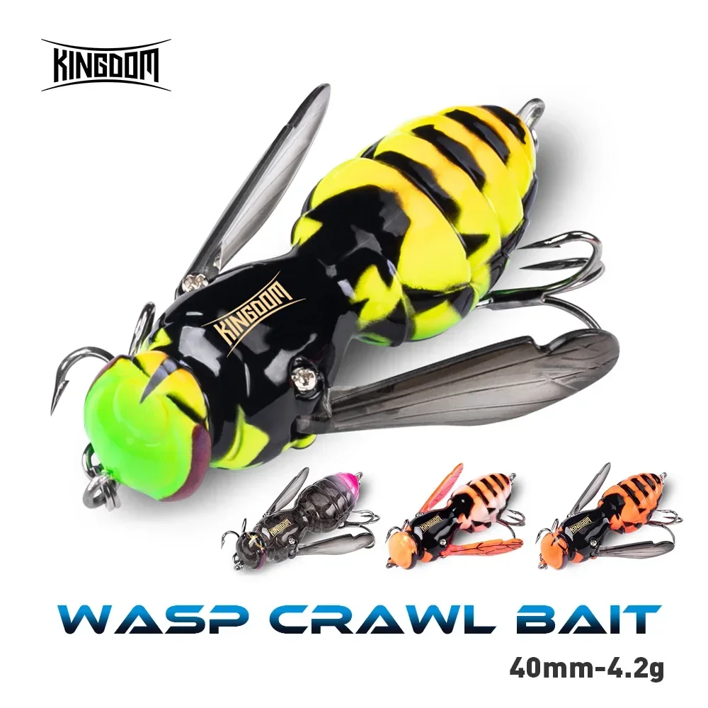 Kingdom-Wasp-Crawl-Bait-Artificial-se-uelo-de-pesca-bi-nico-de-insectos ...