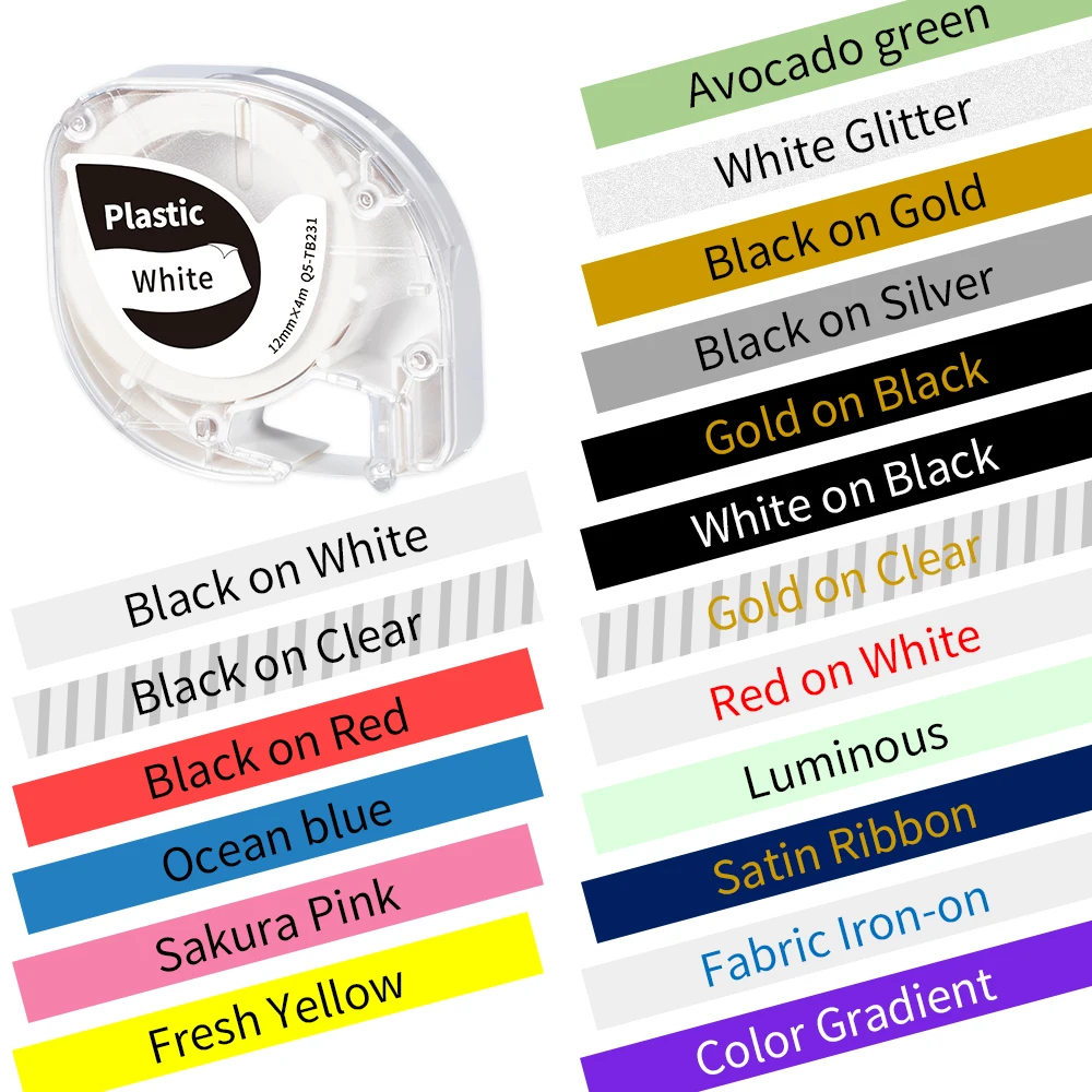 P12-P12pro-Label-Maker-Tape-12mm-Label-Compatible-for-DYMO-LetraTag-LT ...