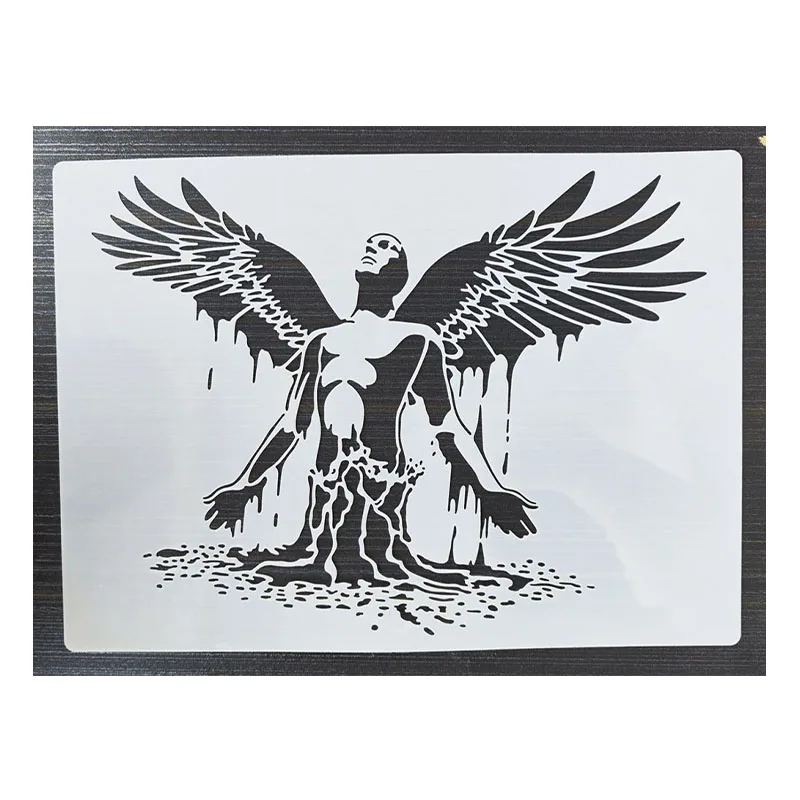 21*29Cm Fallen Angel Template DIY Layering Stencils Wall Painting ...