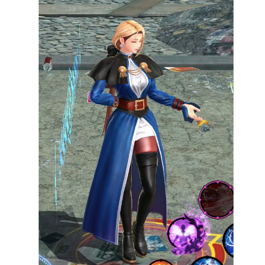 KOF The King of Fighters Goenitz Cosplay Traje, estilo feminino, feito ...