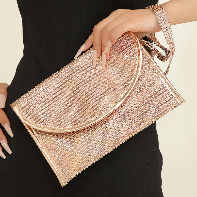 Bling Diamond Envelope Handbag Women Luxury Shiny Evening Bag ...