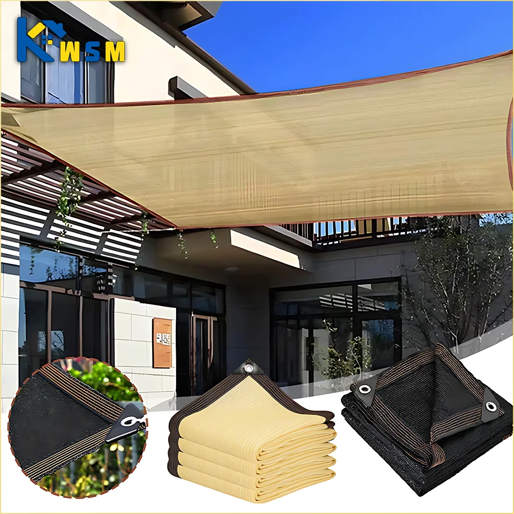 3PCS-200x-400cm-Summer-Outdoor-Shade-Mesh-Sun-Shade-Mesh-Edge ...