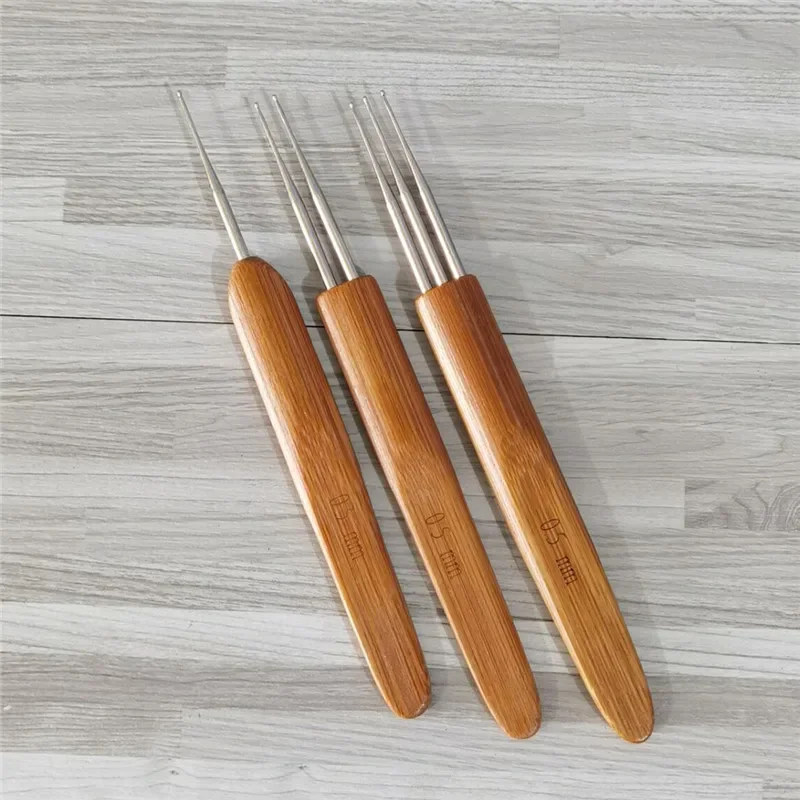 1-3pcs-Double-Head-Dreadlock-Wood-Handle-Crochet-Needle-Hook-for ...