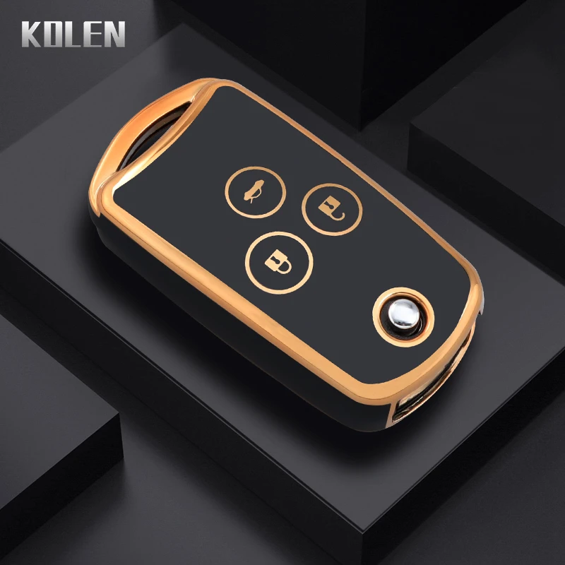 TPU Car Flip Folding Key Case Cover Shell Fob For Honda Civic Accord ...