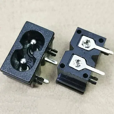 5Pcs AC power outlet Two Holes 22*12MM board 2.5A250V 8-Type Eight-Pin ...