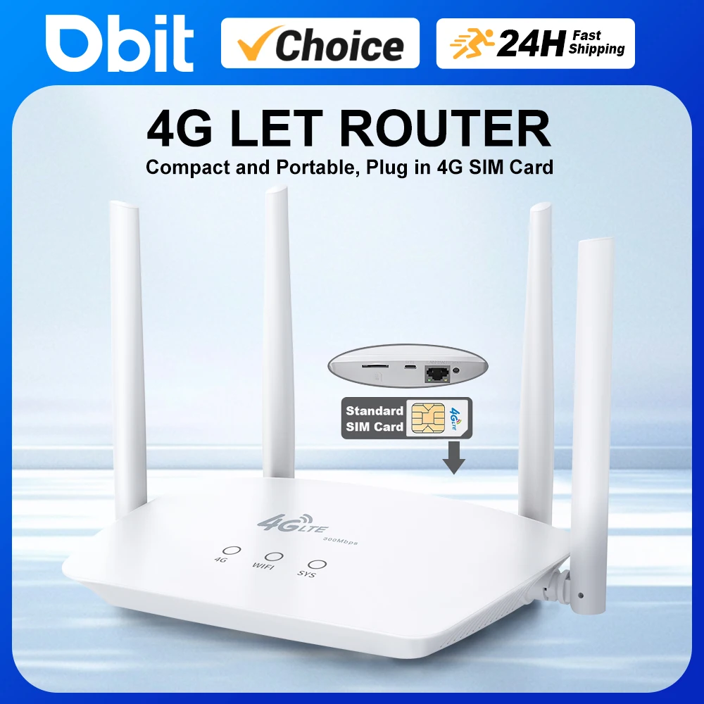 4G-LTE-WIFI-Router-300Mbps-4-External-Antennas-Signal-Booster-Hotspot ...