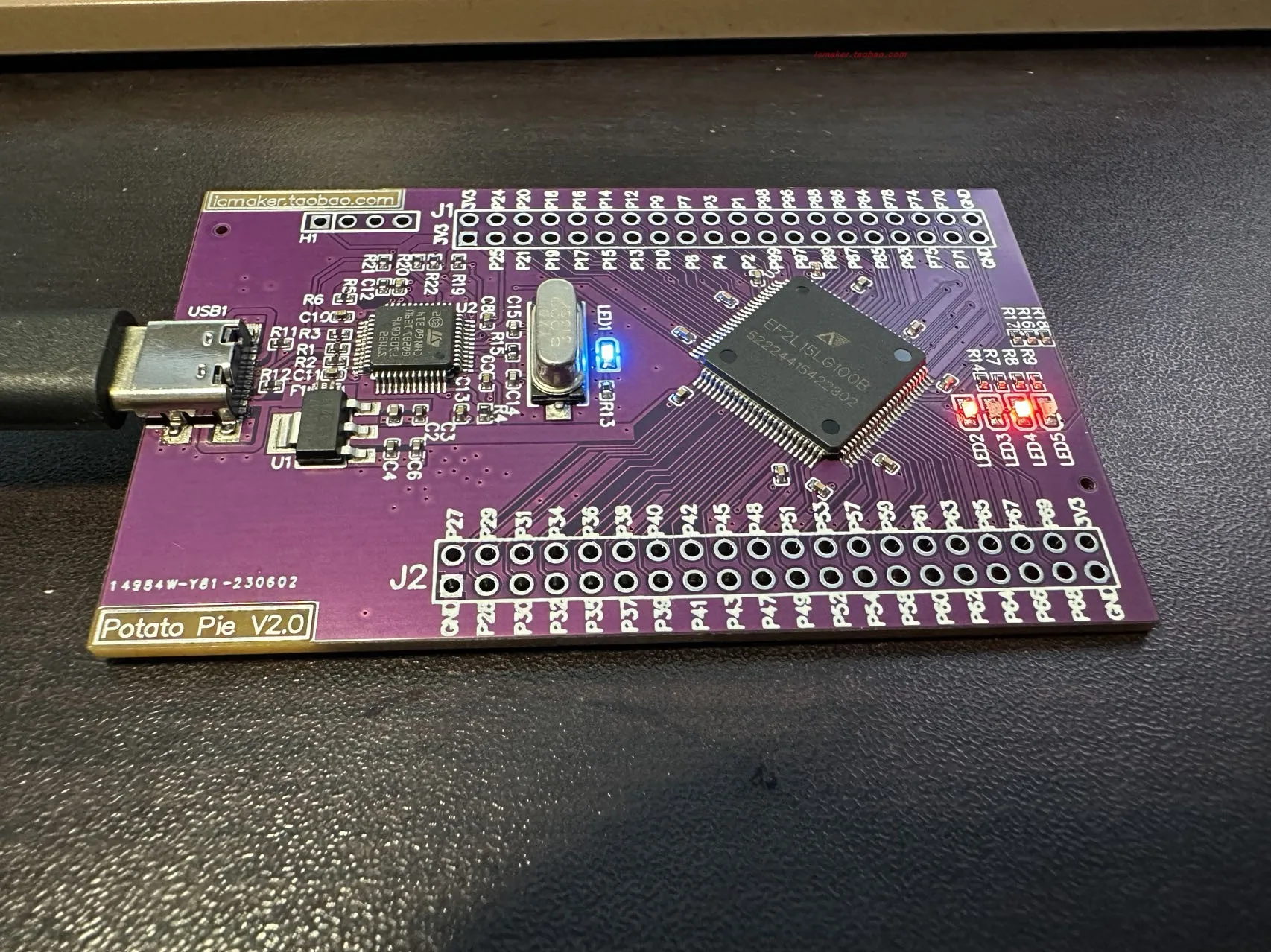 EF2L15LG100B-On-road-FPGA-development-board-core-board-bring-TypeC ...