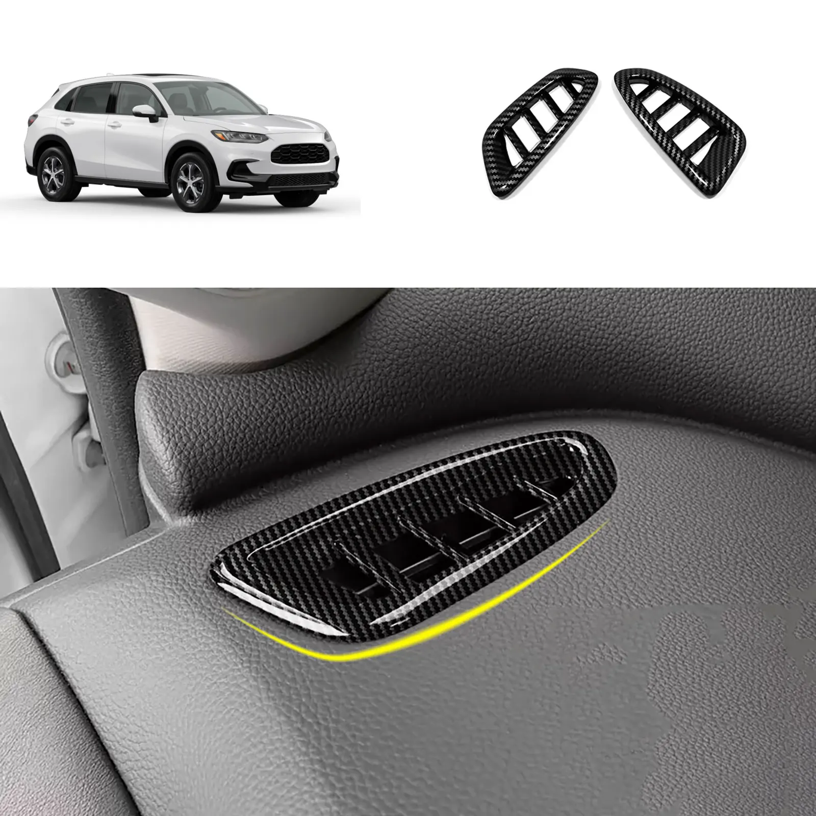 Upper Air Vent Cover Compatible With Honda New HRV HR-V 2025 2024 2023 ...