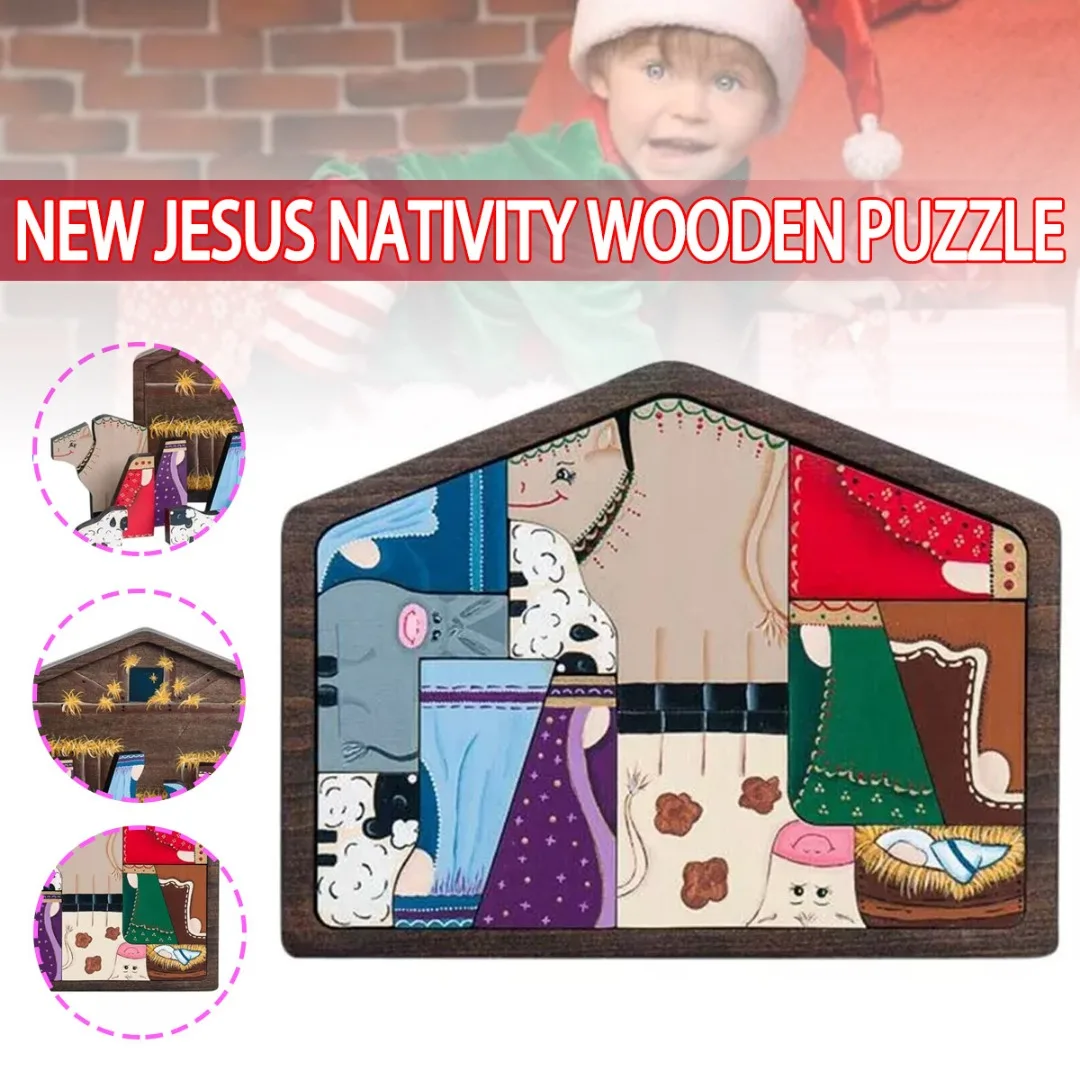 1set-Wooden-Jesus-Nativity-Puzzles-20x15cm-Wood-Burned-Design-Home ...