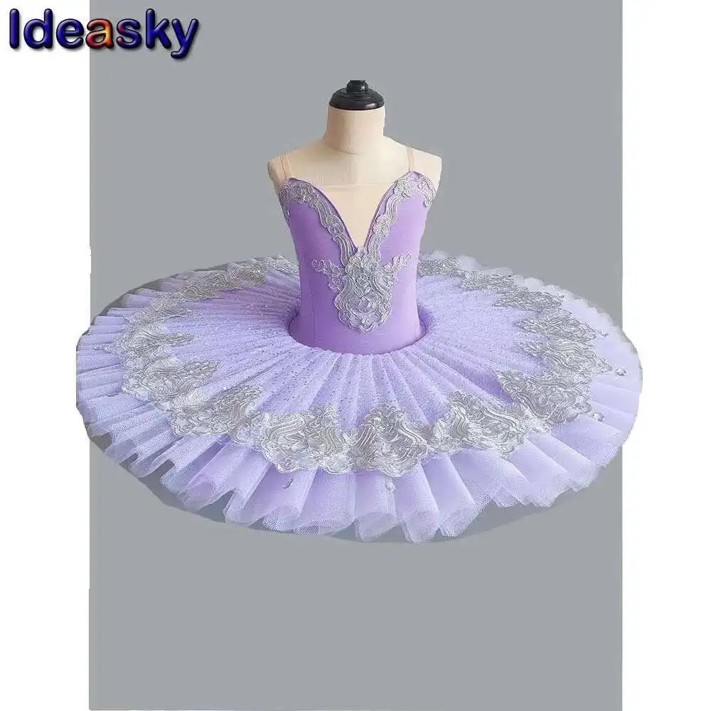 Purple Professional Ballet Tutu Girl Blue Platter Pancake Tutu ...