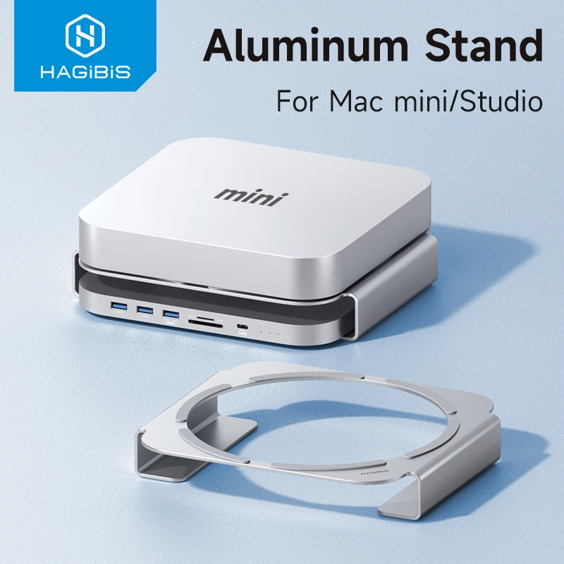 Hagibis-Desktop-Stand-for-Mac-Mini-and-Mac-Studio-M1-M2-Pro-Max-Heat ...