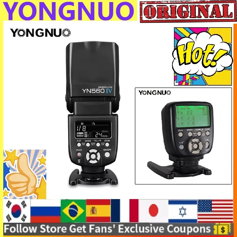 Yongnuo-Flash-de-c-mara-YN560IV-YN560-IV-Speedlite-2-4-GHz-para-Canon ...