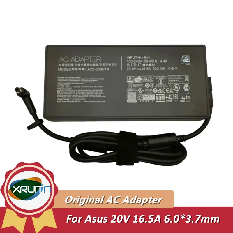 20V 16.5A 330W AC Adapter Laptop Charger for ASUS ROG Zephyrus Duo 16 ...