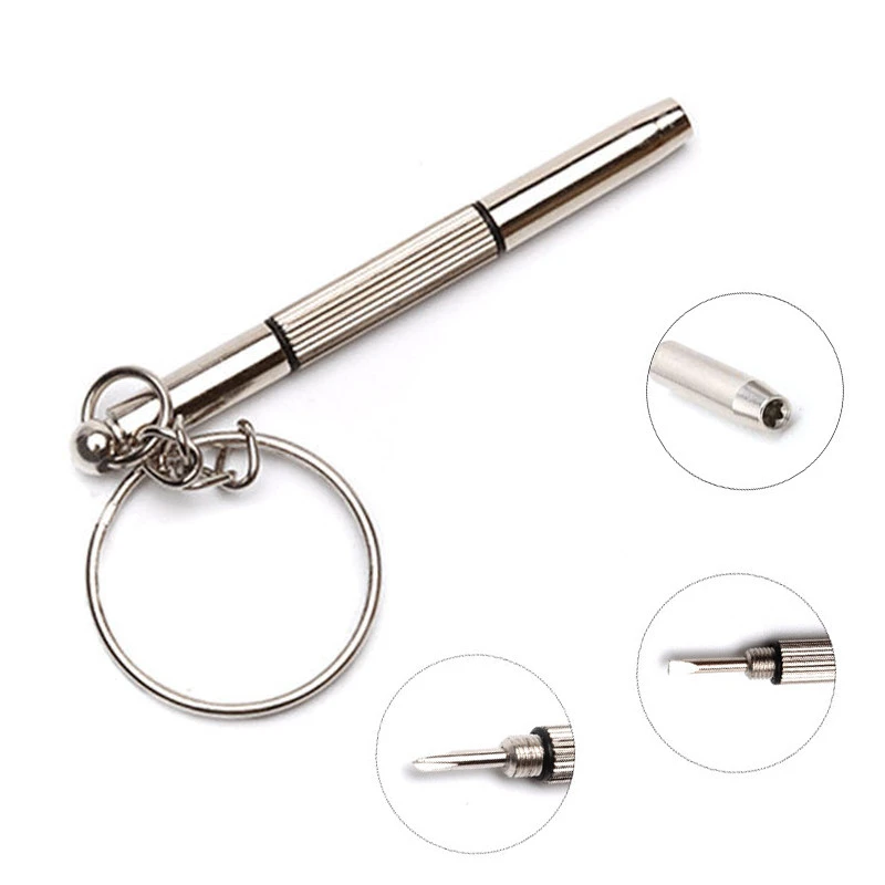 Stainless Steel Hand Tools | Mini Screwdriver Keychain - Portable 3 1 ...