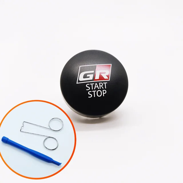 Car One-click Start Stop Button Protective Cover Engine Ignition Start ...