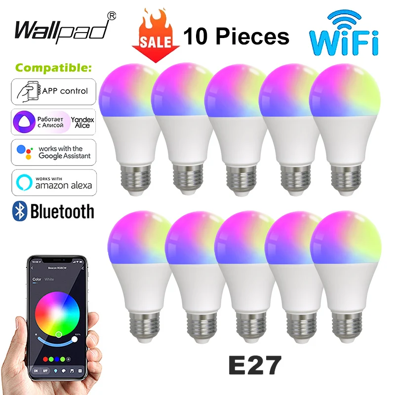 Tuya-E27-Led-Lights-Bulb-RGB-CCT-Beacon-Led-Lamp-Alexa-Smart-Bulb ...