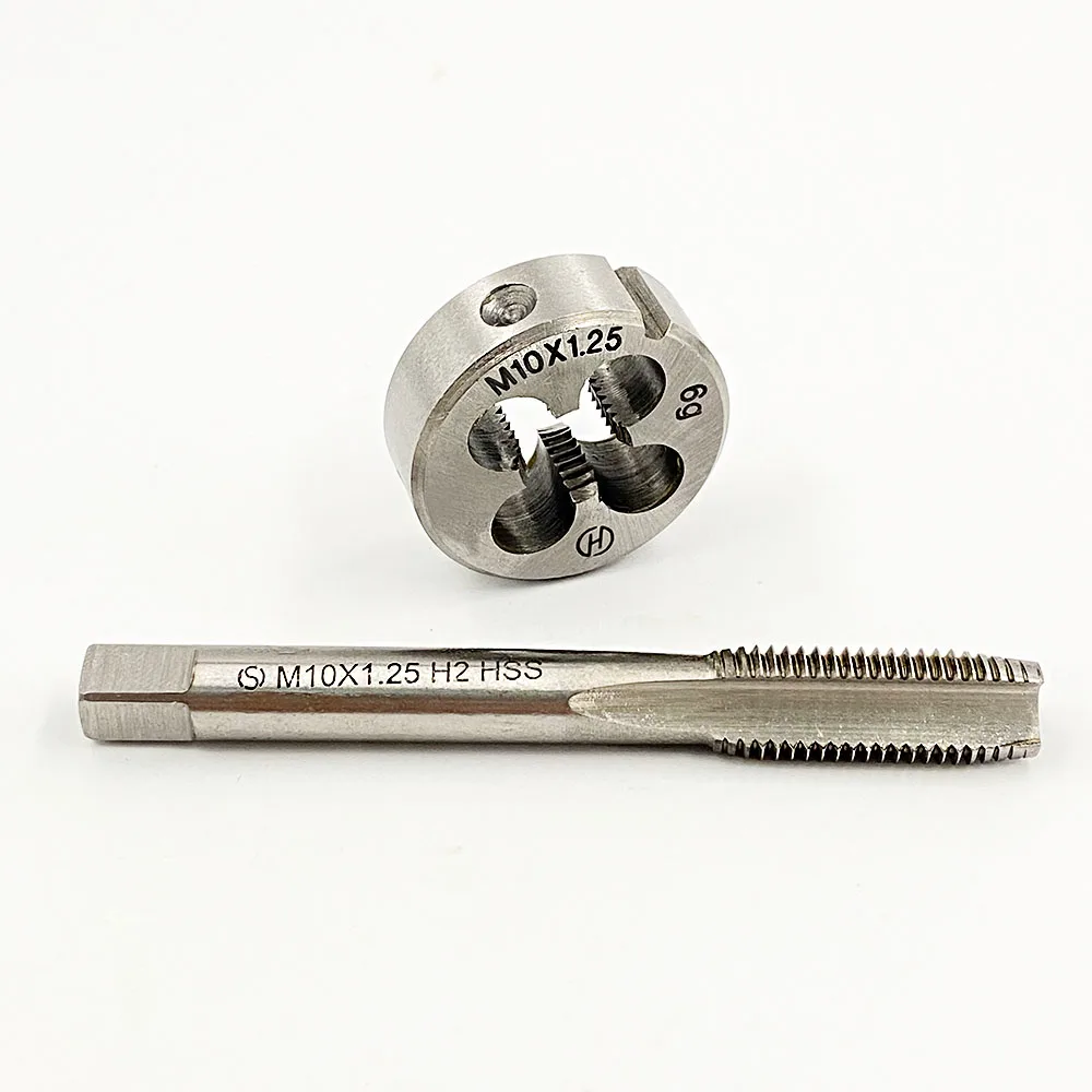 M10-1-25-HSS-Right-Hand-tap-Round-die-M10X1-25-Metric-Fine-thread-dies ...