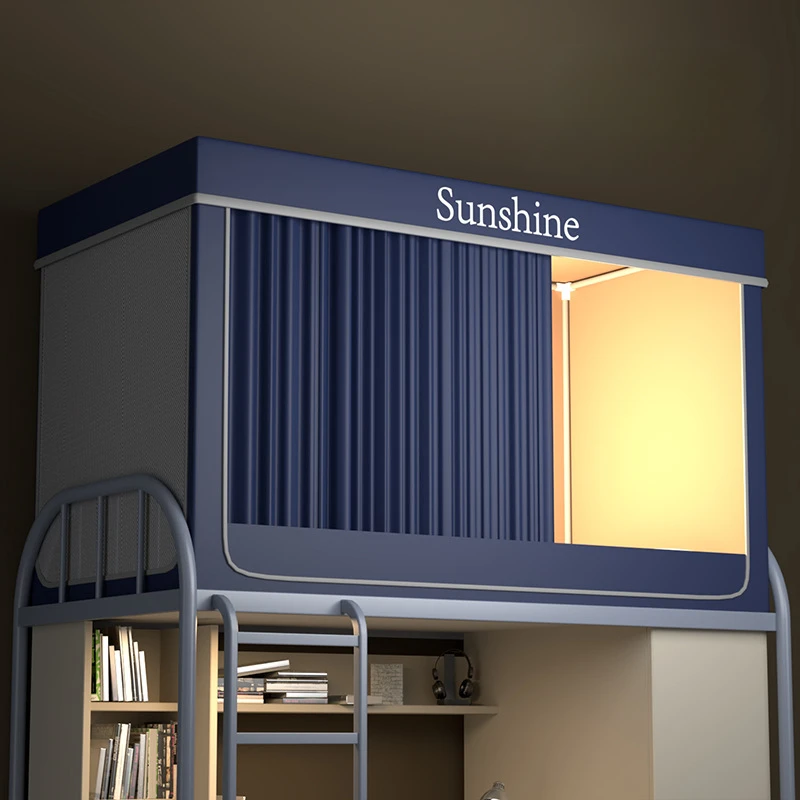 Summer-Square-Mosquito-Net-Blackout-Privacy-Bed-Curtain-Dormitory-Upper ...