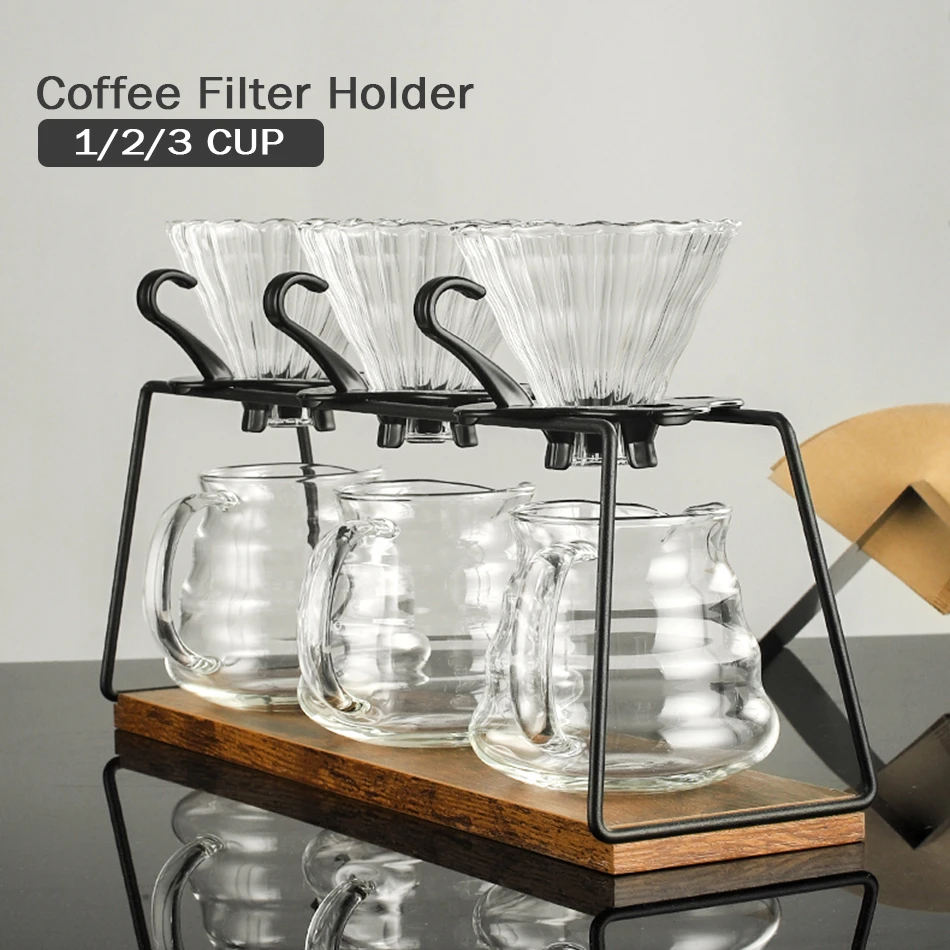 Wood Dripper Pot Rack Holder Stand | Espresso Coffee Accessories ...