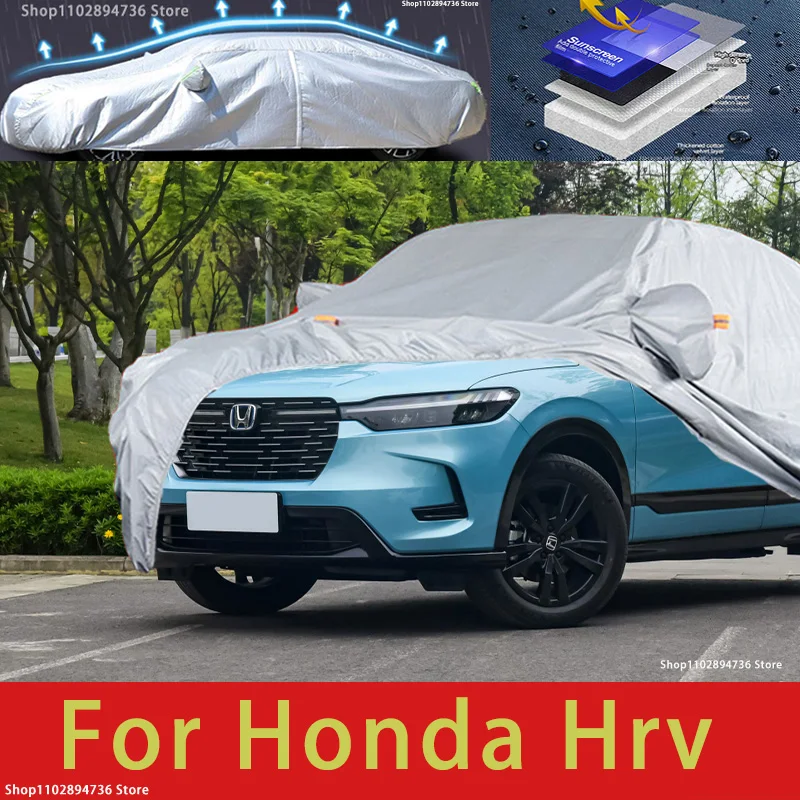 For-Honda-HR-V-Outdoor-Protection-Full-Car-Covers-Snow-Cover-Sunshade ...