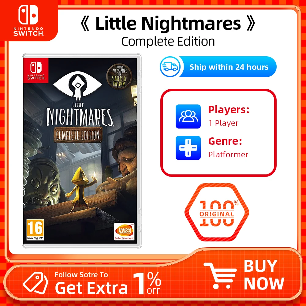 Nintendo-Switch-edici-n-completa-de-Little-nightmare-Cartucho-de-juegos ...