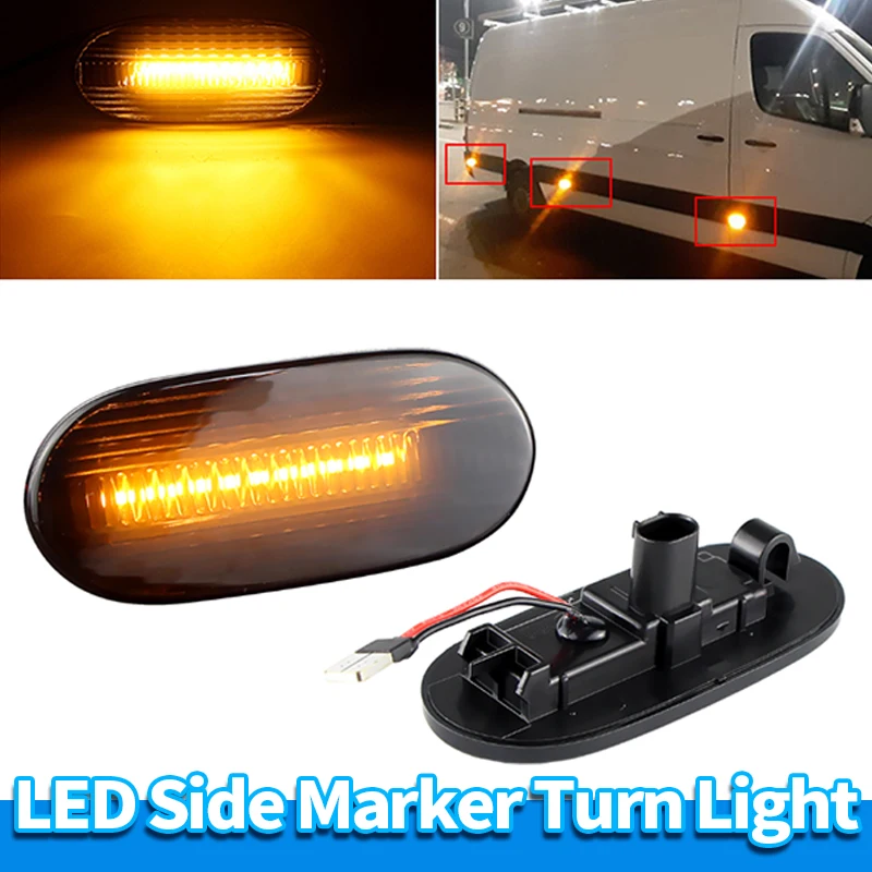 2PCS For Volkswagen Crafter For Benz Sprinter W906 LED Side Marker ...