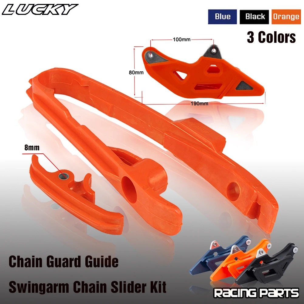 Motorcycle Swingarm Chain Slider Kit+Chain Guard Guide For KTM SXF TC ...