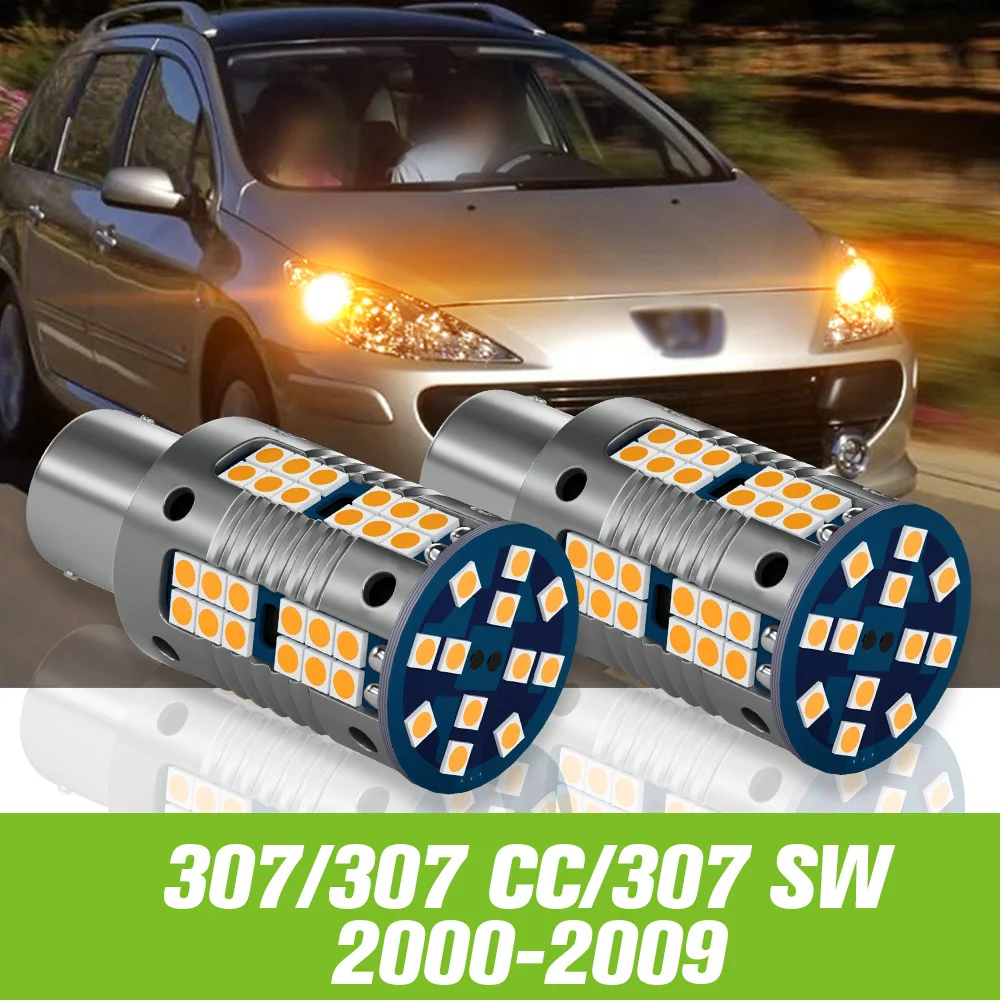 2pcs-For-Peugeot-307-CC-SW-2000-2009-LED-Turn-Signal-Light-Turning-Lamp ...