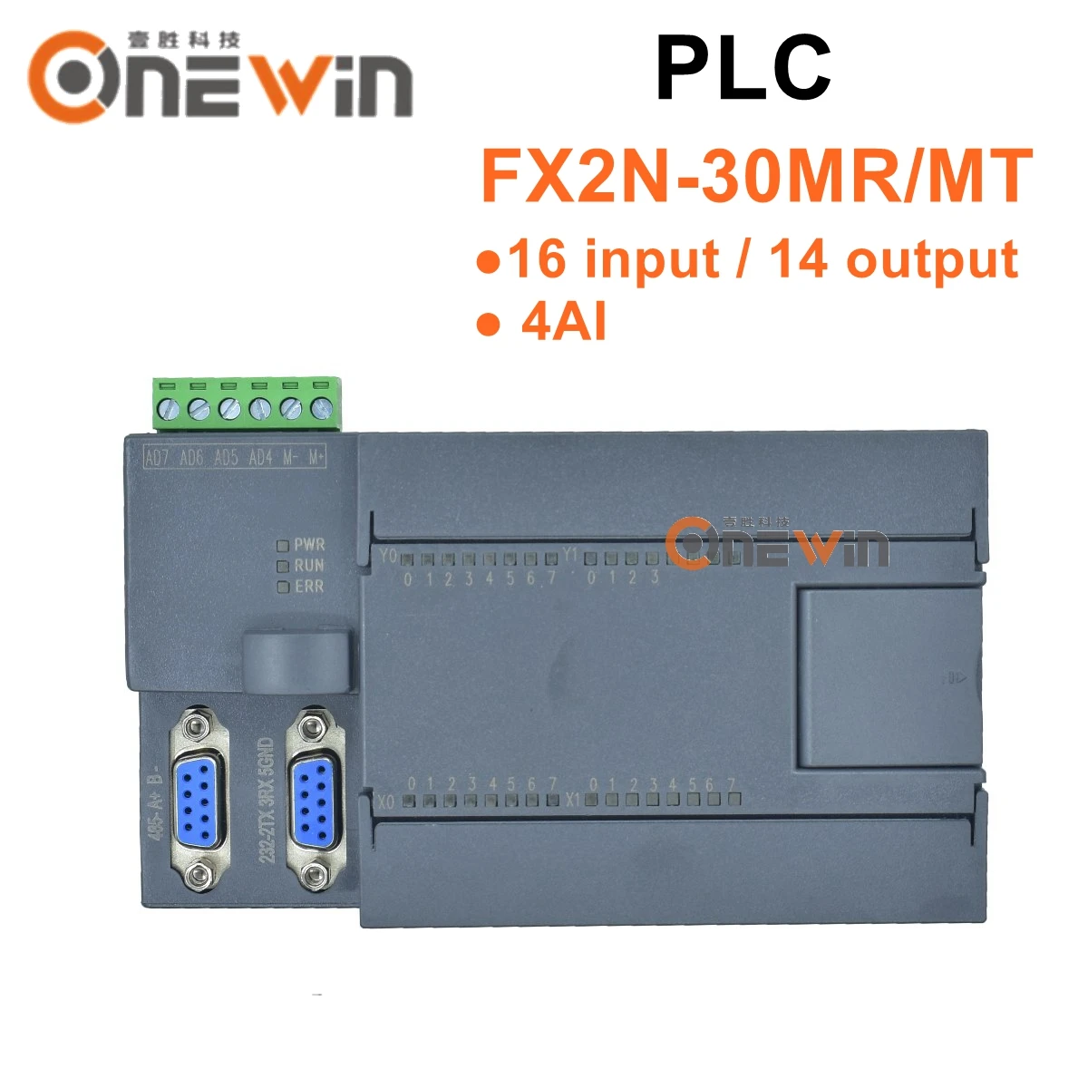 FX2N-30MR-FX2N-30MT-PLC-Industrial-Control-Board-16-input-14-output-4AI ...