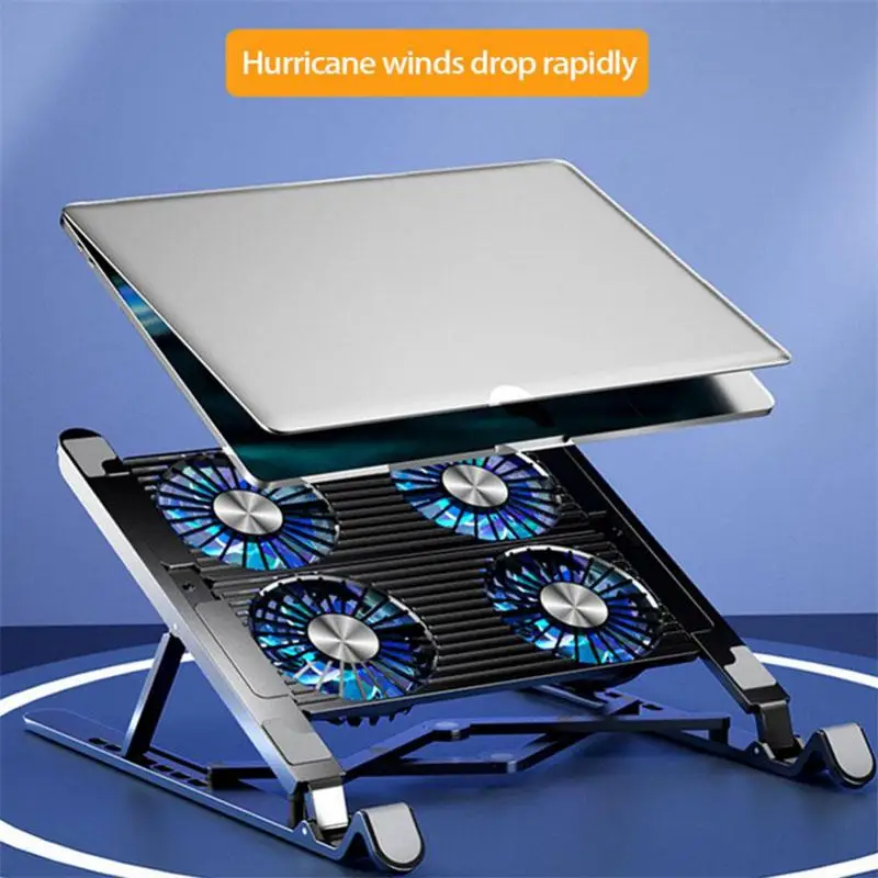 Laptop-Desktop-Stand-Dual-Cooling-Fans-Laptop-Cooling-Pad-Foldable ...