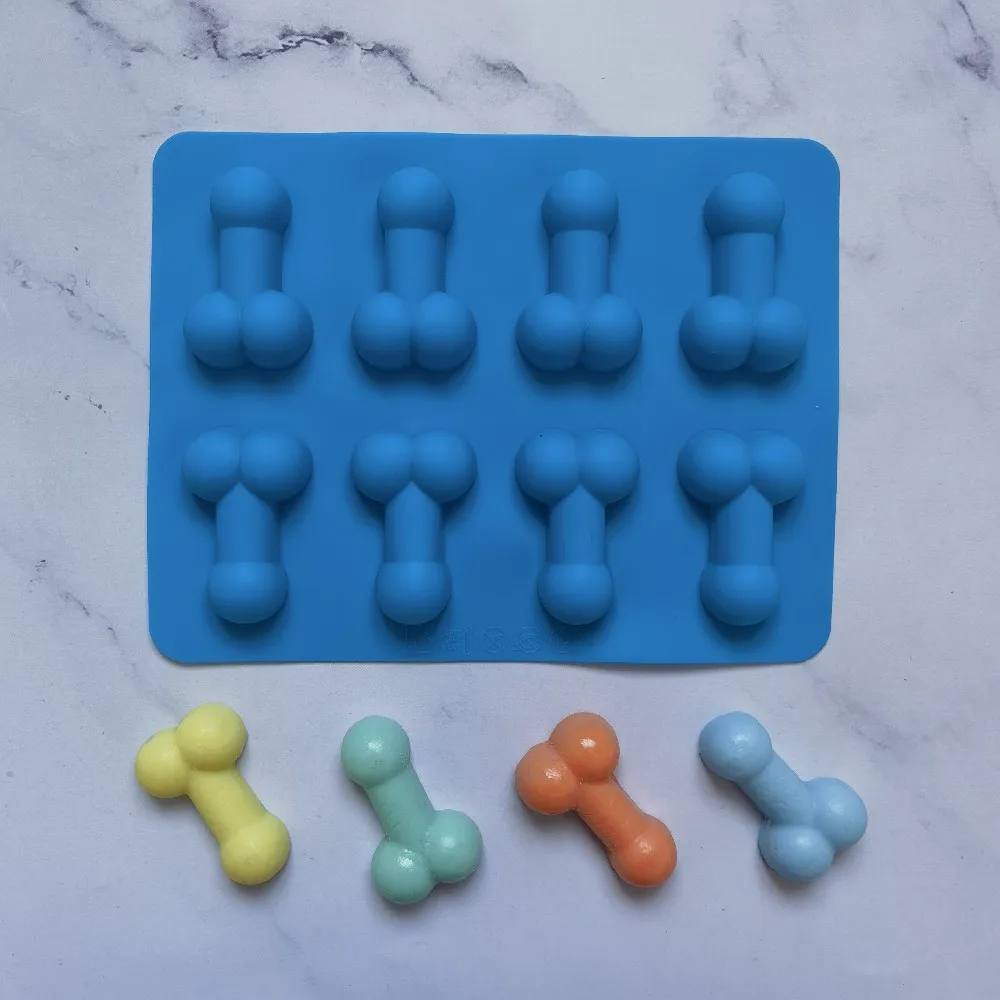 Dick Ice Tray Sexy Penis Cube Cake Mold Silicone Candle Moulds Sugar ...