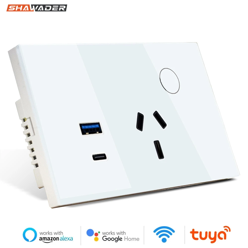 Shawader-Argentina-Wall-Socket-WIFI-Tuya-Smart-Australia-Plug-USB-TYPE ...