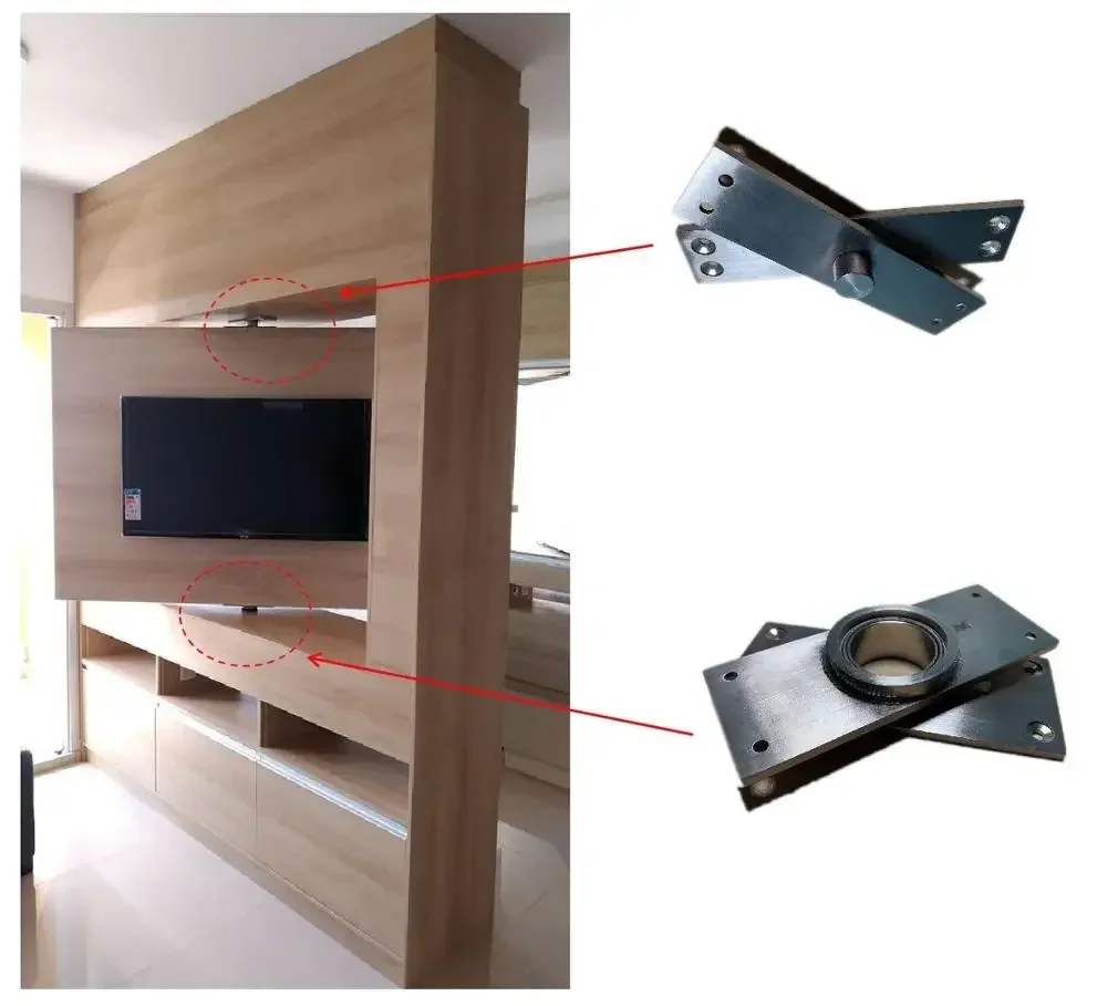 Modern stand living room furniture corner 180 rotating tv stand lcd led ...