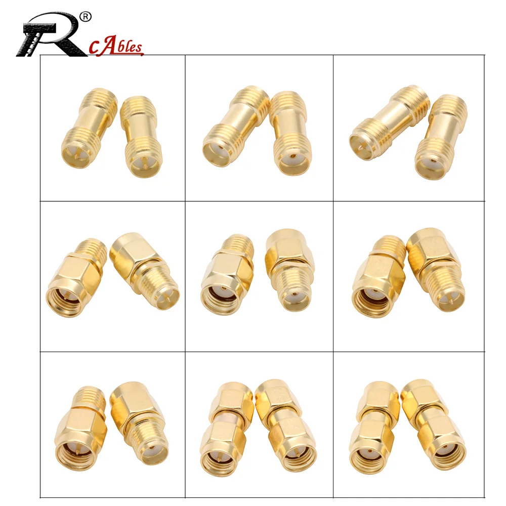 1PC RP SMA Male Female to RP SMA Male Female Adapter RF Coaxial ...