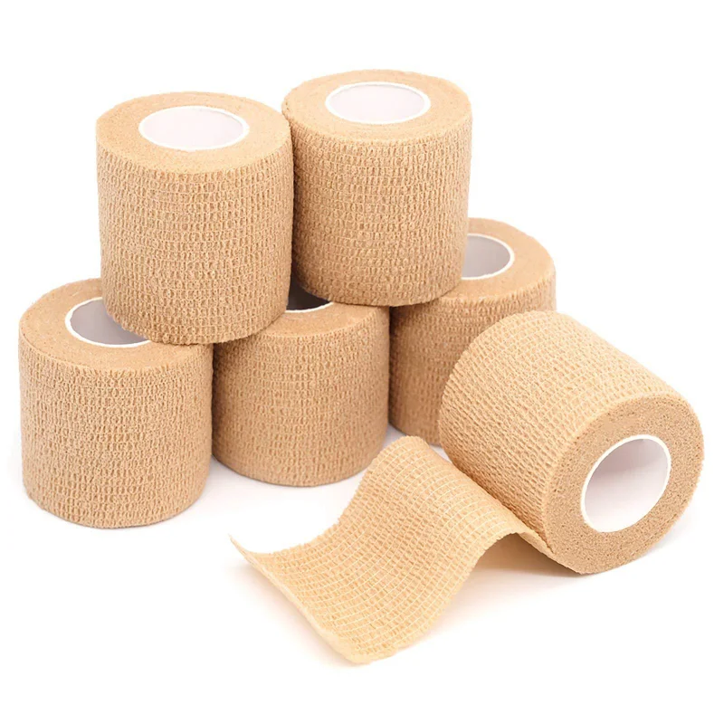 1 Roll Self-adhesive Bandages Elestic Nonwovens First Aid Medical Wound ...