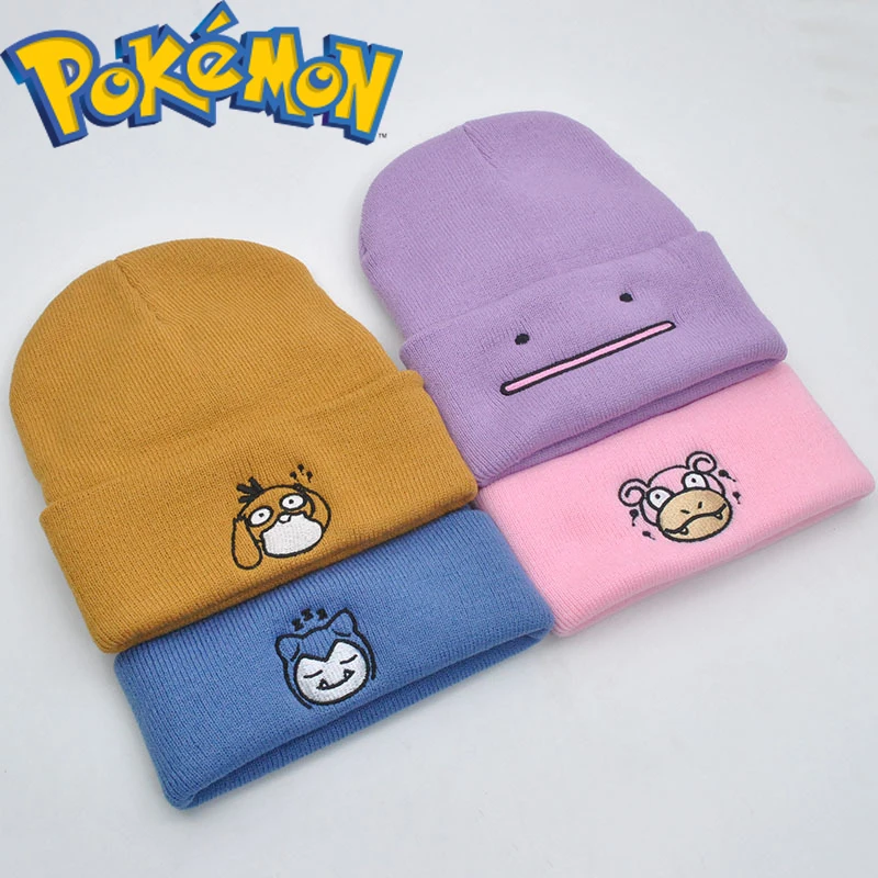 Pok-mon-Snorlax-Charmander-Anime-Knitted-Hat-Synthetic-Fiber-Acrylic ...