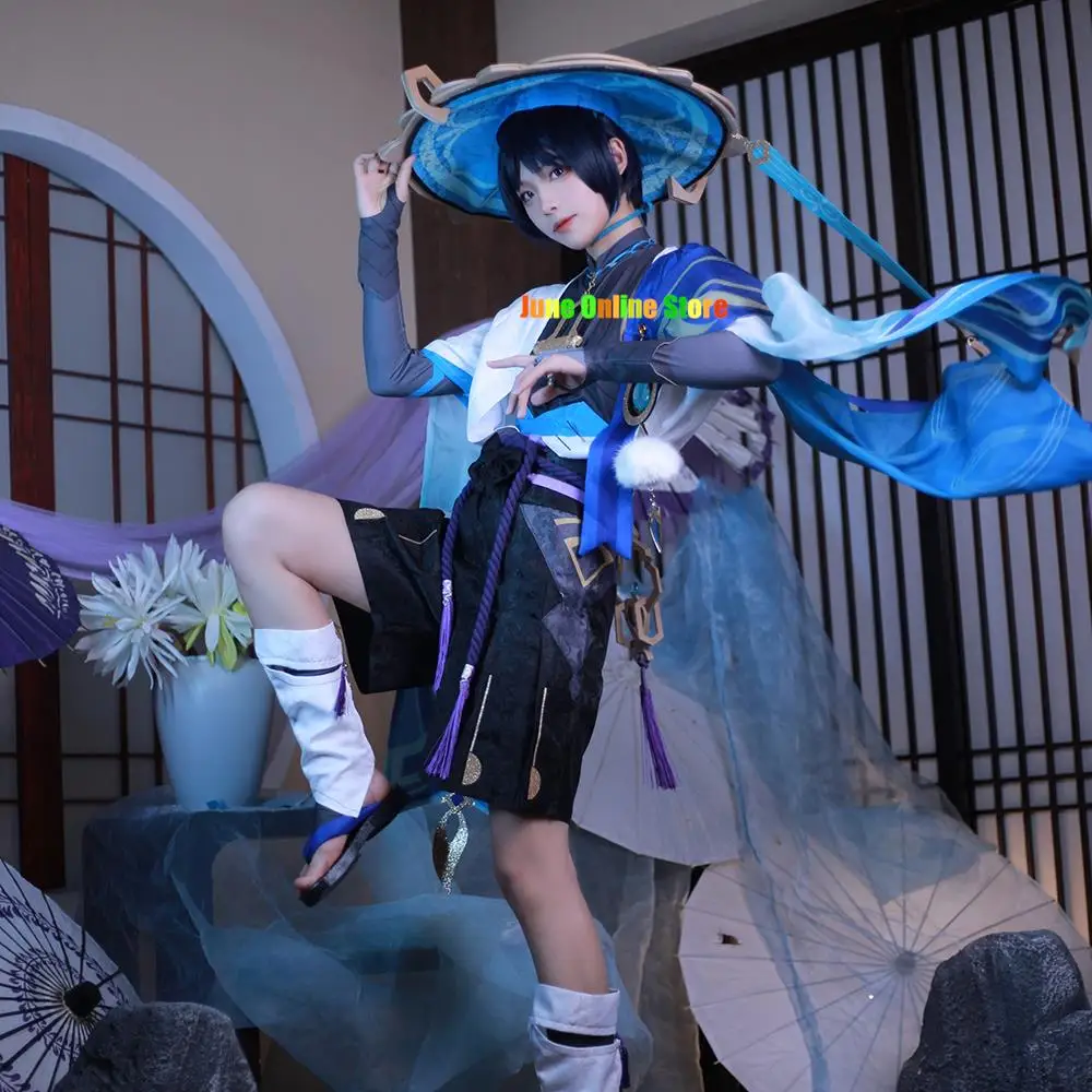 Scaramouche-Cosplay-Genshin-Impact-Costume-Wig-Hat-Full-Set-Anime ...