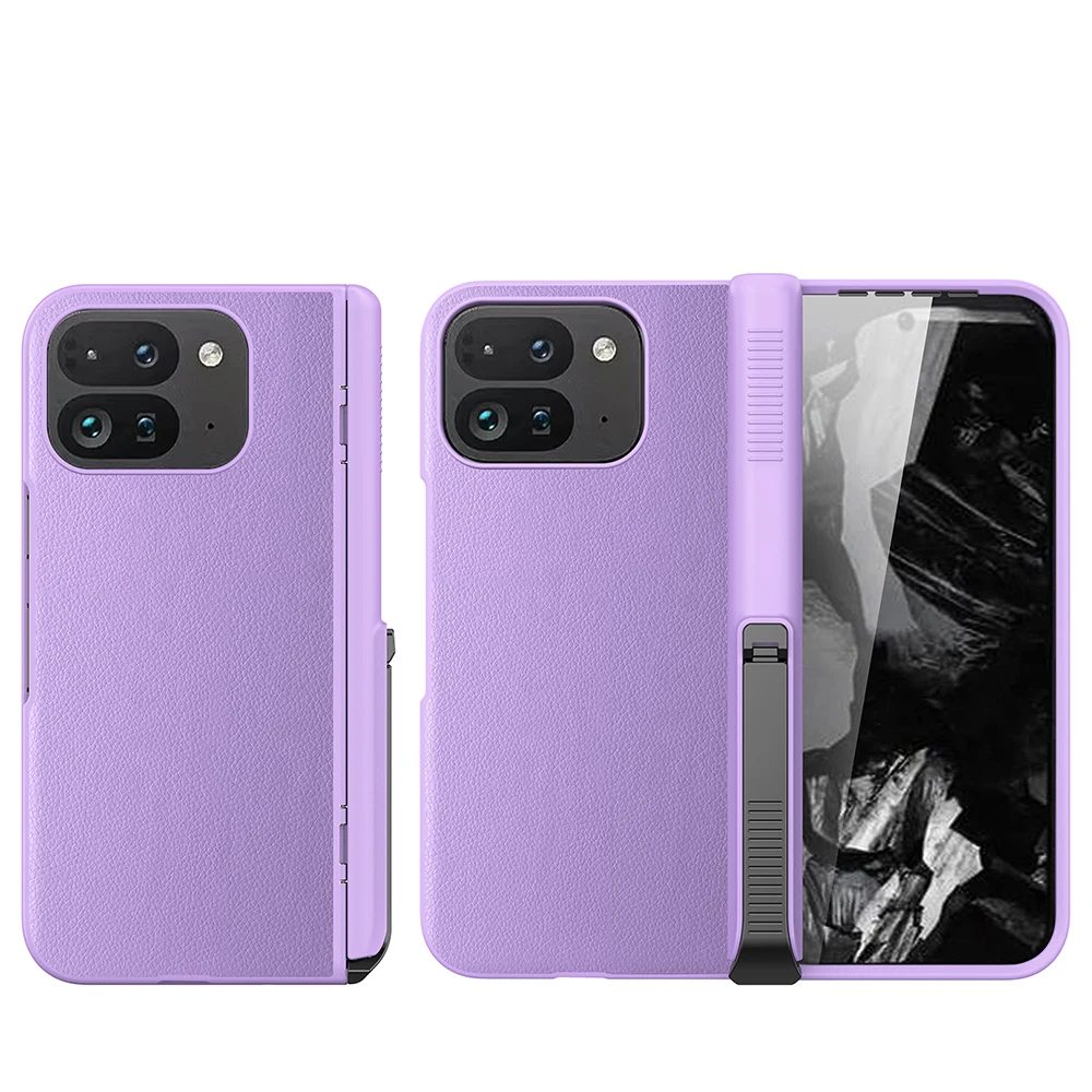 PU Leather Hinge Folding Case For Google Pixel 9 Pro Fold Bracket Stand ...