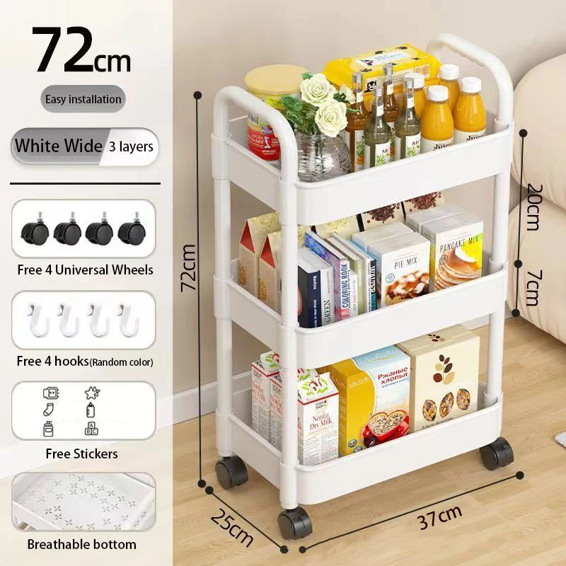 Household-Multi-layer-Small-Cart-Storage-Rack-Floor-To-Floor-Kitchen ...