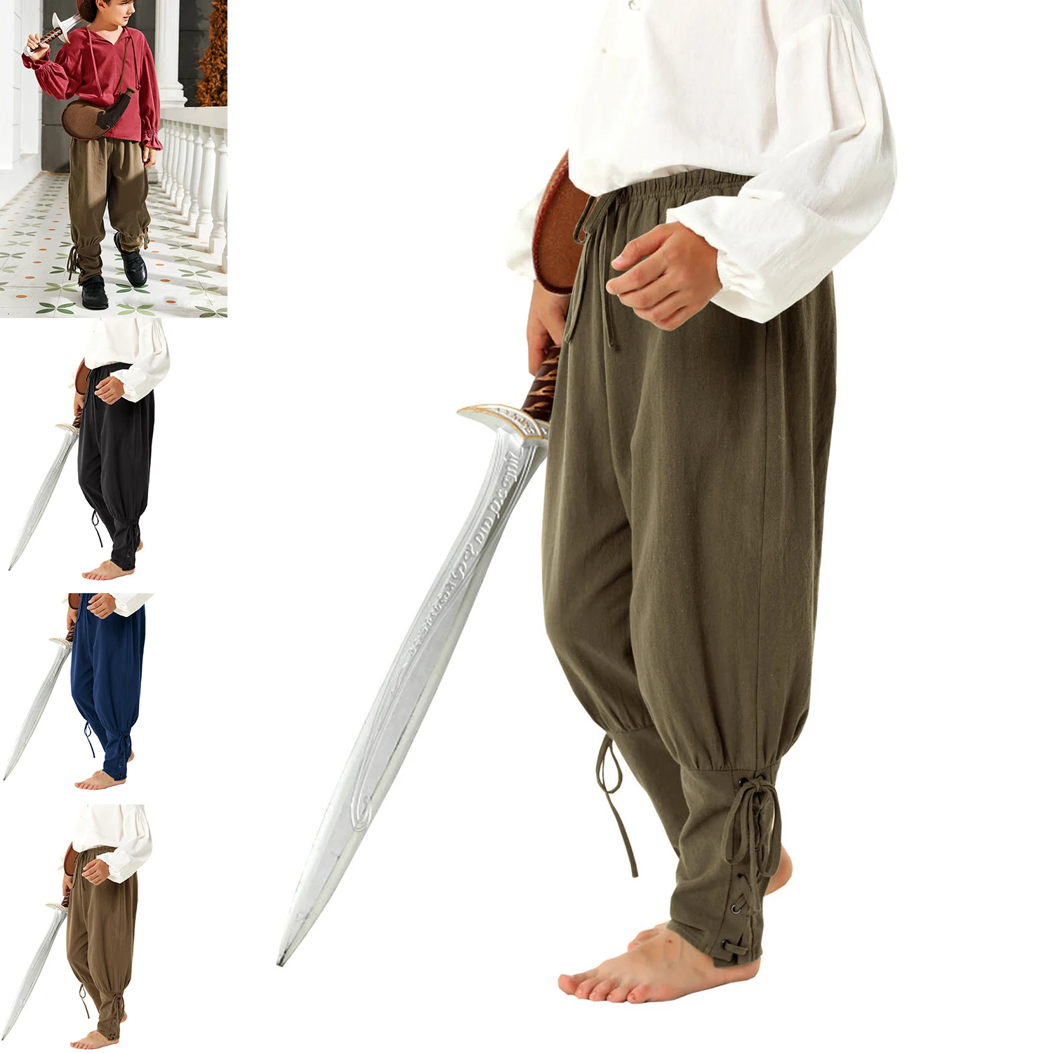 Cosplay-Costumes-for-Children-Ruffled-Pirate-Knights-Pants-SetHalloween ...